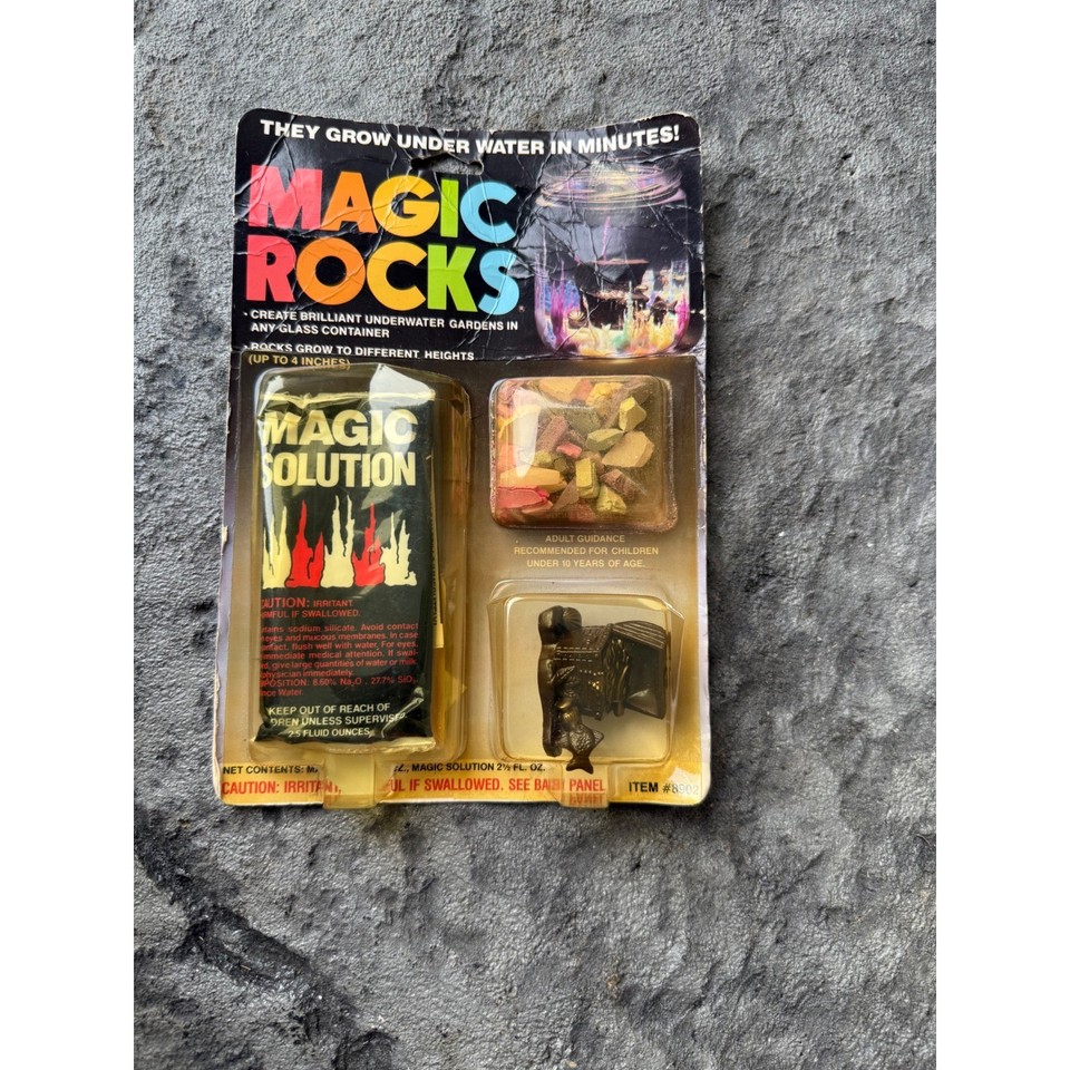 Magic Rocks Aquarium Garden Kit Avalon Craft House 8902 Vintage Toy | eBay