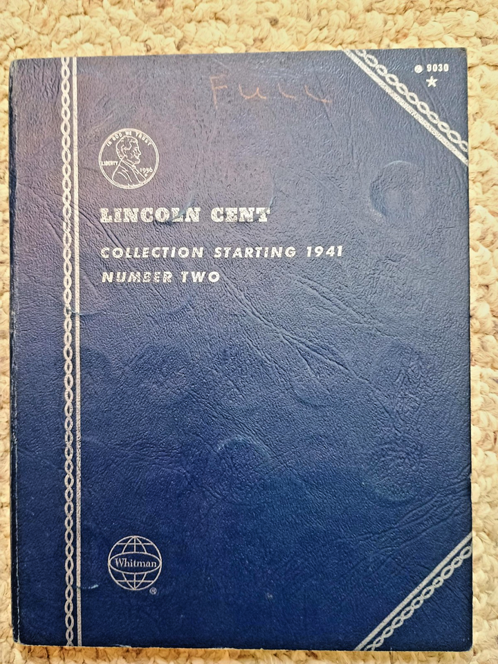 Lincoln Cent Collection in Whitman Book No. 2 - Complete 88 Coins 1941 ...