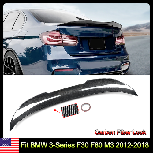 For BMW F30 F80 M3 320i 328i 330I Carbon Look PSM Style Rear Trunk ...