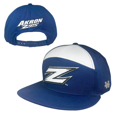 University of Akron UAkron Zips NCAA Flat Bill Cotton Snapback Baseball ...