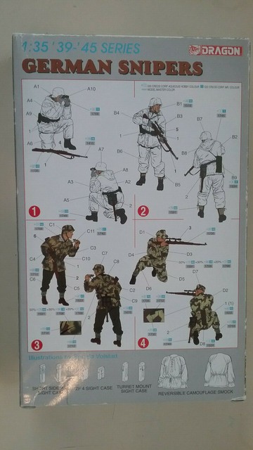 Dragon DML 1/35 Military WWII German Infantry Snipers Soldiers 4 ...