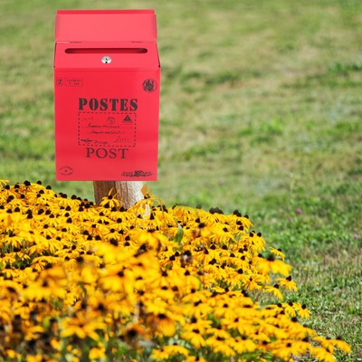 Eisen Briefkasten Aus Blech Büro Zinn Wandhalterung Bürobriefkästen | eBay