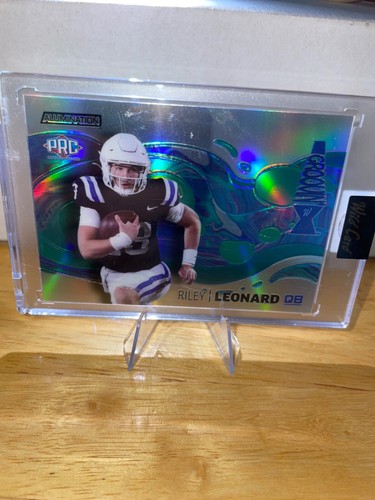Riley Leonard Wild Card Alumination Groovin' SSP /15 | eBay