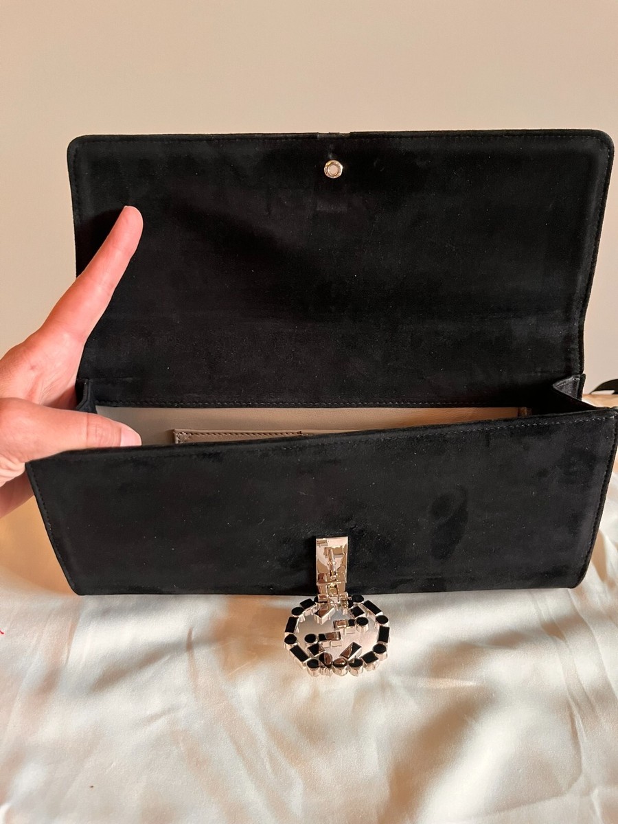 Gucci Broadway Crystal GG Black Suede Clutch | eBay Gucci Broadway Crystal GG Black Suede Clutch | eBay