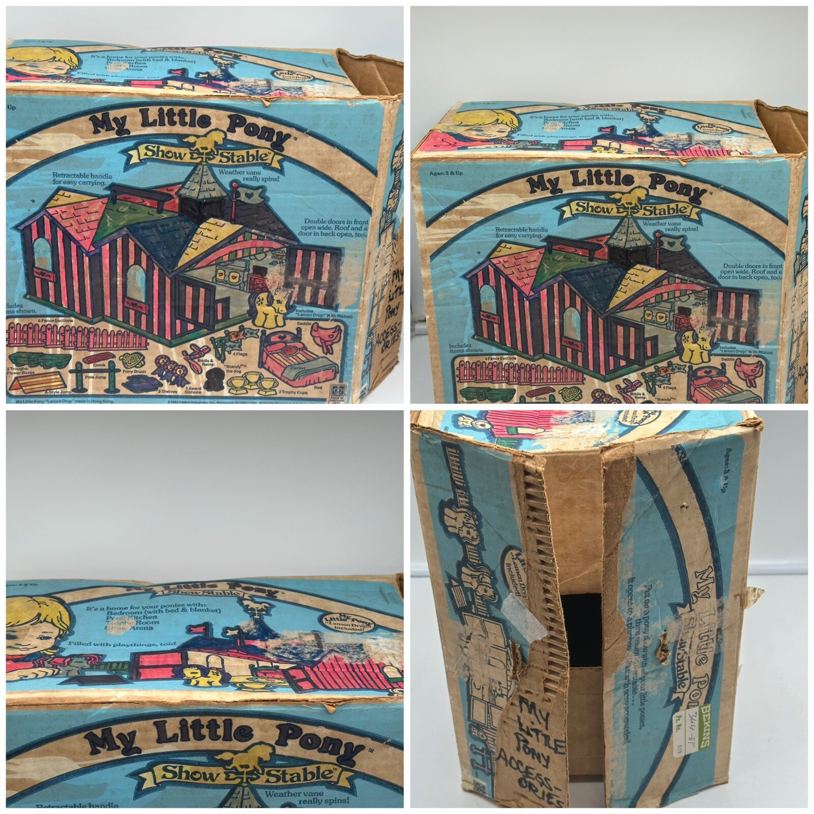 Vintage 1983 My Little Pony Show Stable With Original Box Incomplete | eBay