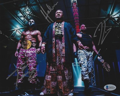 Tama Tonga Tanga Loa Haku Signed 8x10 Photo BAS COA New Japan Pro ...