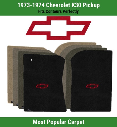 Lloyd Ultimat Front Mats for '73-74 Chevy K30 Pickup w/Red Chevy ...