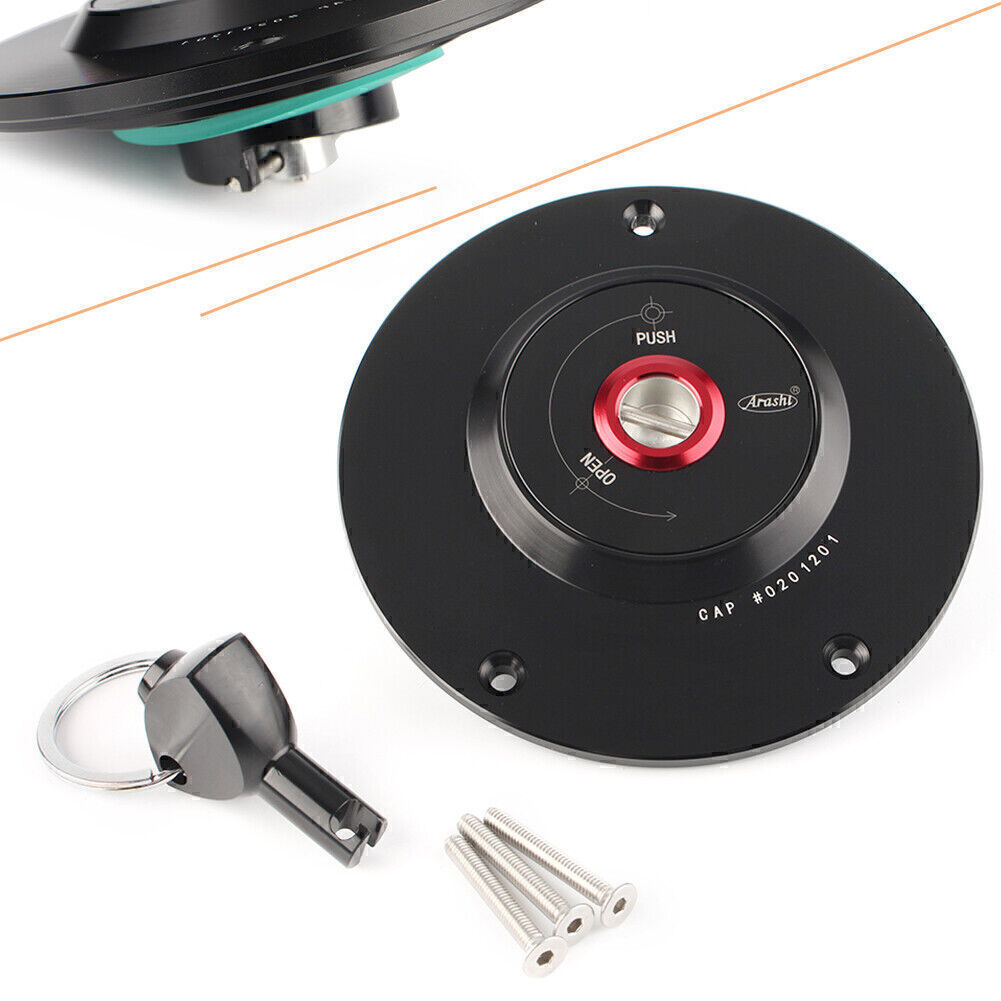 Motorcycle Fuel Gas Tank Cap Cover w/ Key Fit Honda CBR1000RR/CBR600RR ...