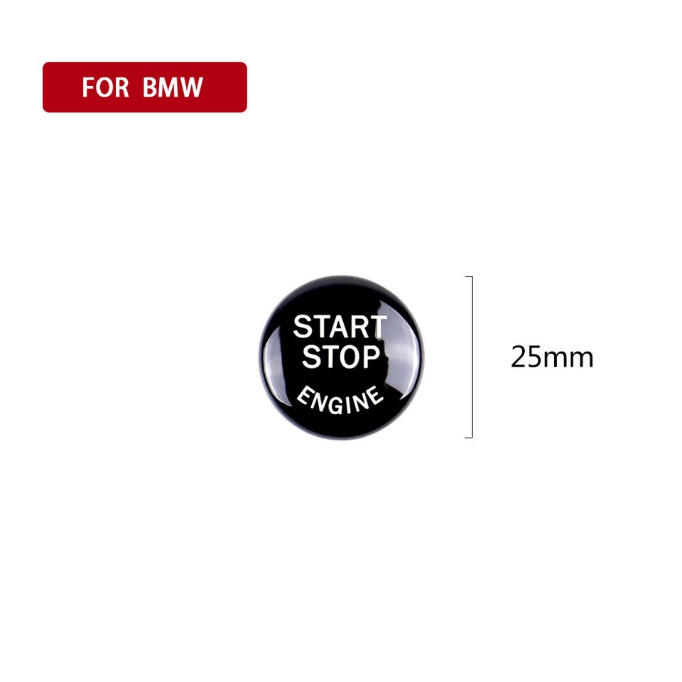For 2009-12 BMW E93 E90 E92 Engine Start Stop Button Cap Carbon Fiber ...