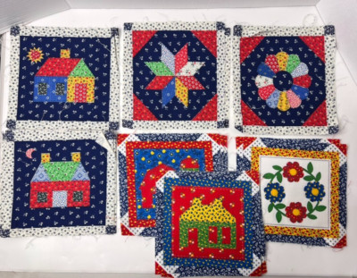 Cheater Quilt Fabric 24 Square Panels for Pillows Quilts crafts pre-cut ...