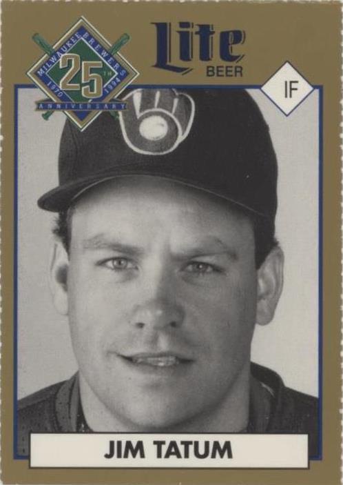 1994 Miller Brewing Milwaukee Brewers 25 Year Commemorative - Jim Tatum ...