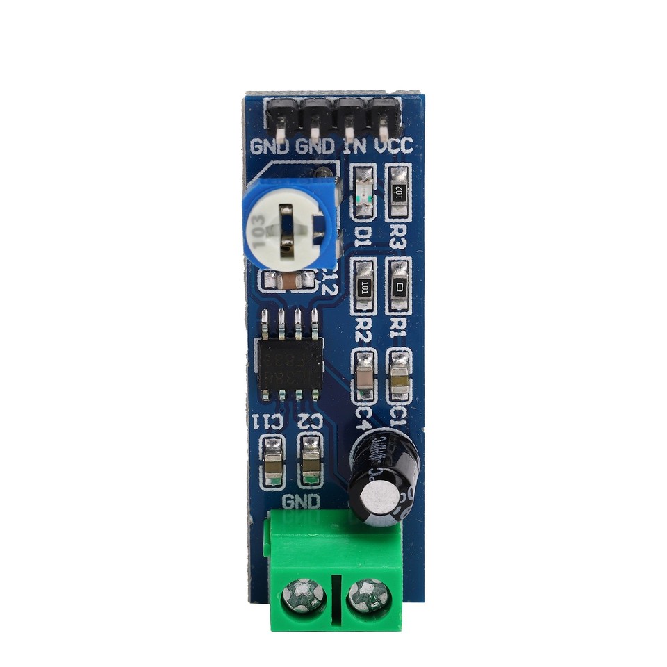 LM386 Power Amplifier Board 200 Times Gain Mono Audio Power Amplifier ...