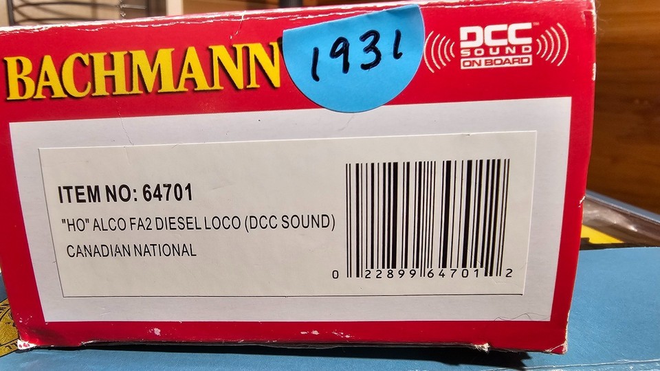 Bachman w/ DCC & SOUND Canadian National ALCO FA2B Diesel Locmotive | eBay
