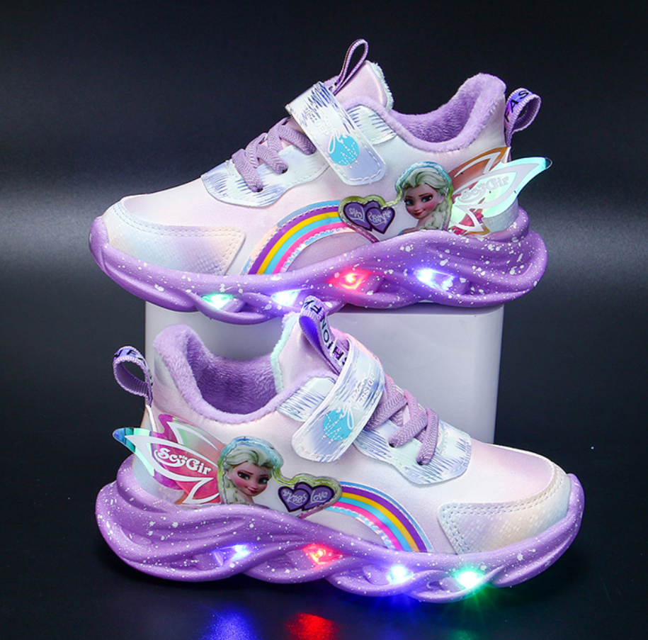 Flashing Kids LED Children Girls Sneakers Light Up Trainers Luminous ...