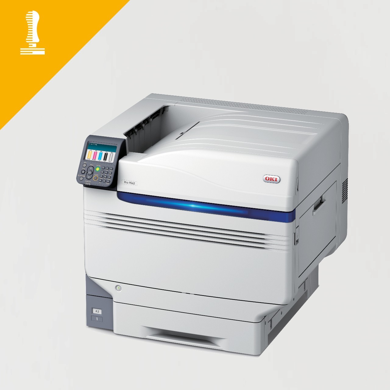 OKI Pro 9542 DN CMYK + tóner blanco - Impresora profesional A3 - 2Stamp ...