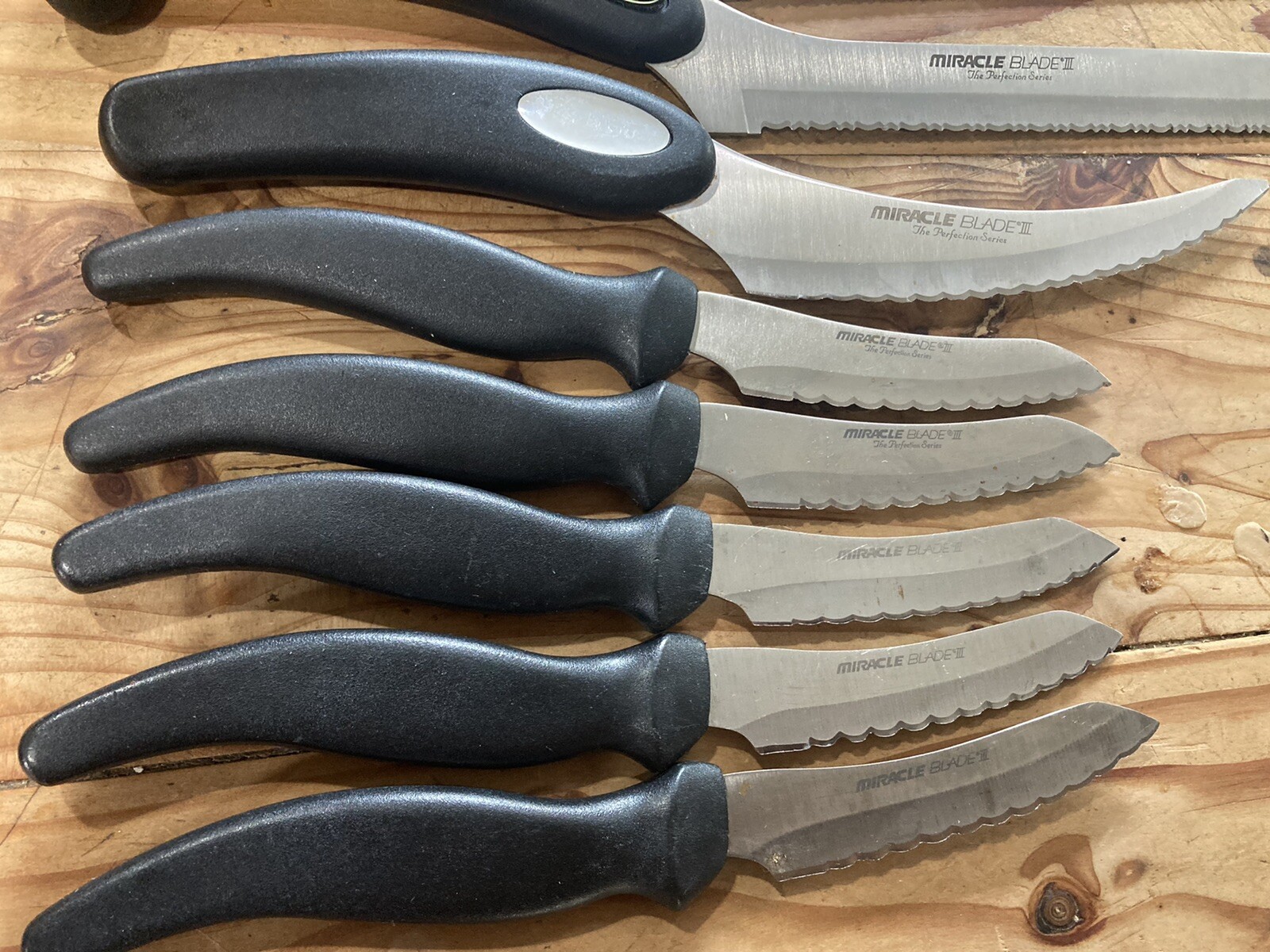 Miracle Blade III Perfection Series Knife Set W/Knife Block - 10 Pieces ...