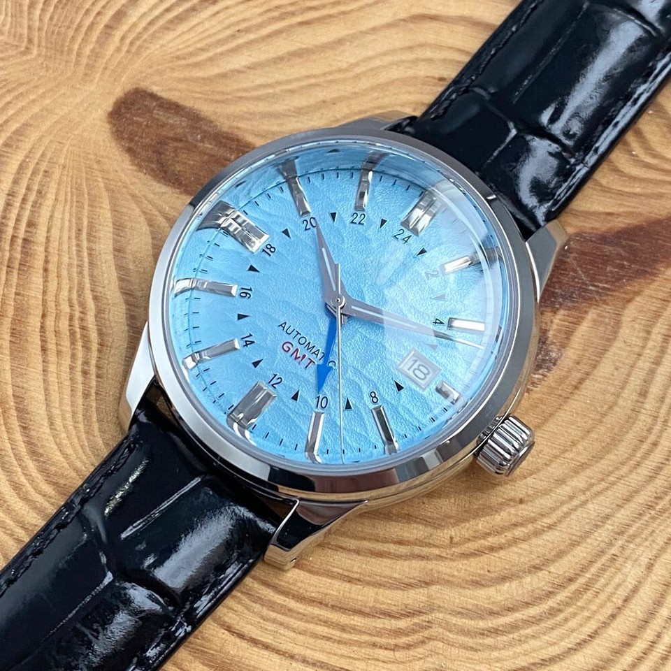 20ATM Diving NH34 GMT Dual Time Zone Domed Sapphire Mechanical Watch ...