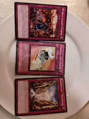 Yu-Gi-Oh Trap Cards Lot,1996,One Is First Edition,5 Random sports cards ...