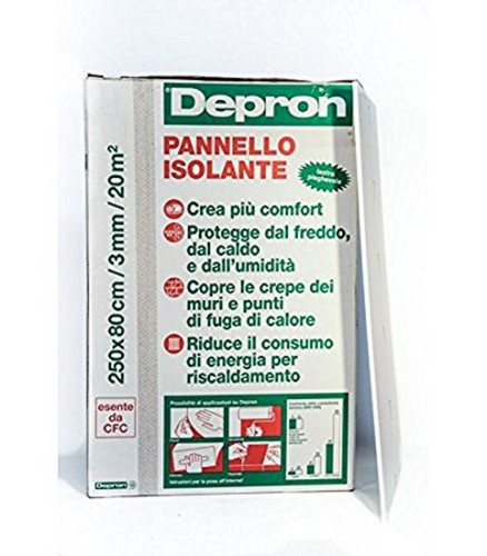KIT 10 mq o 20 mq PANNELLI ISOLANTI DEPRON 125X80CM H 3 mm 6 mm 9 mm 12 ...
