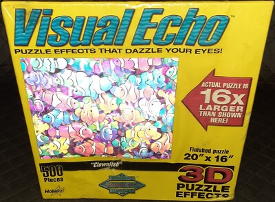 Visual Echo Clownfish 500 Piece 3D Puzzle Effects That Dazzle Your Eyes ...