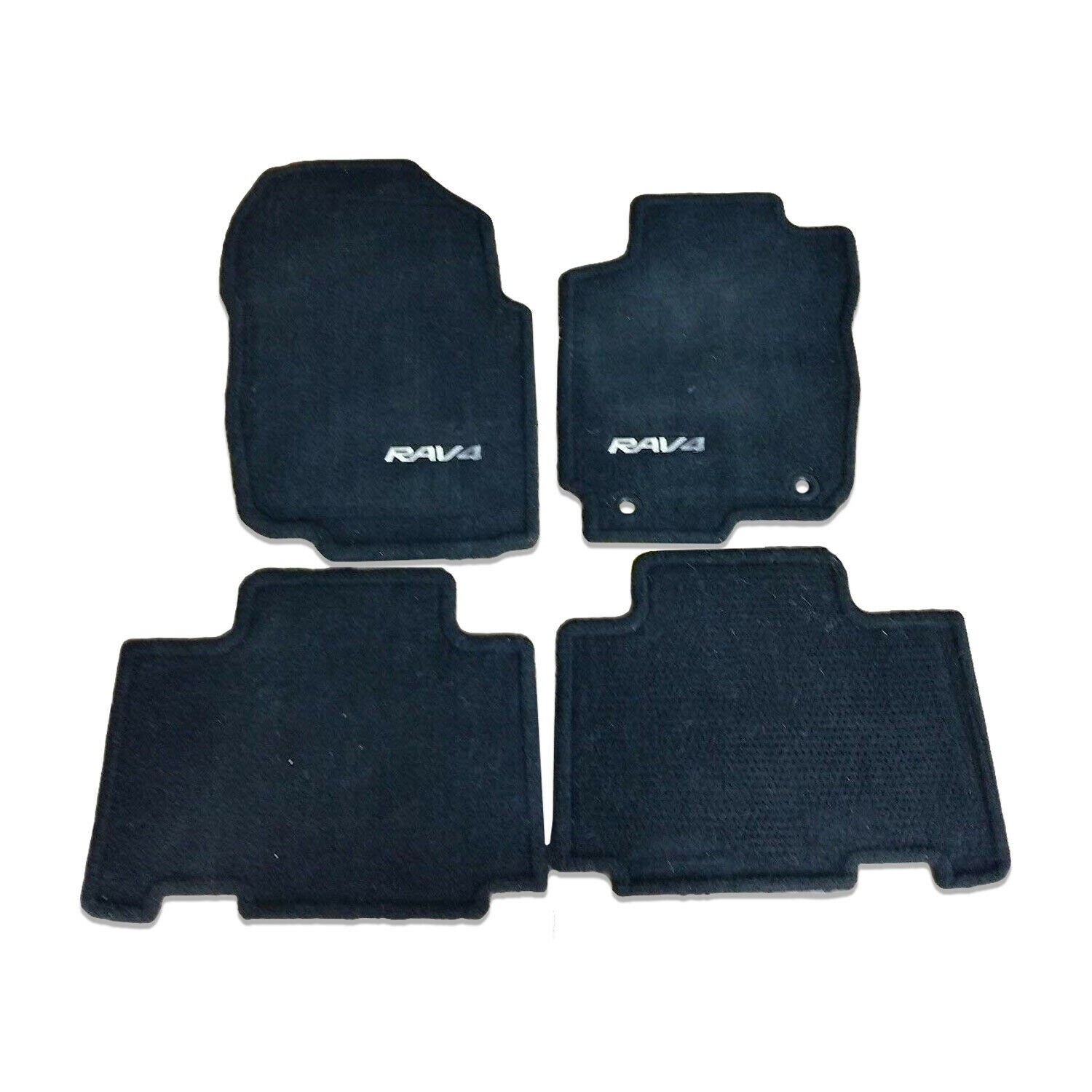 Genuine OEM Front & Rear Carpet Black Floor Mat 4-PC Set For Toyota ...