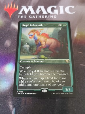 Mtg. Regal Behemoth. Foil Etched. Commander Masters. Pack Fresh | eBay