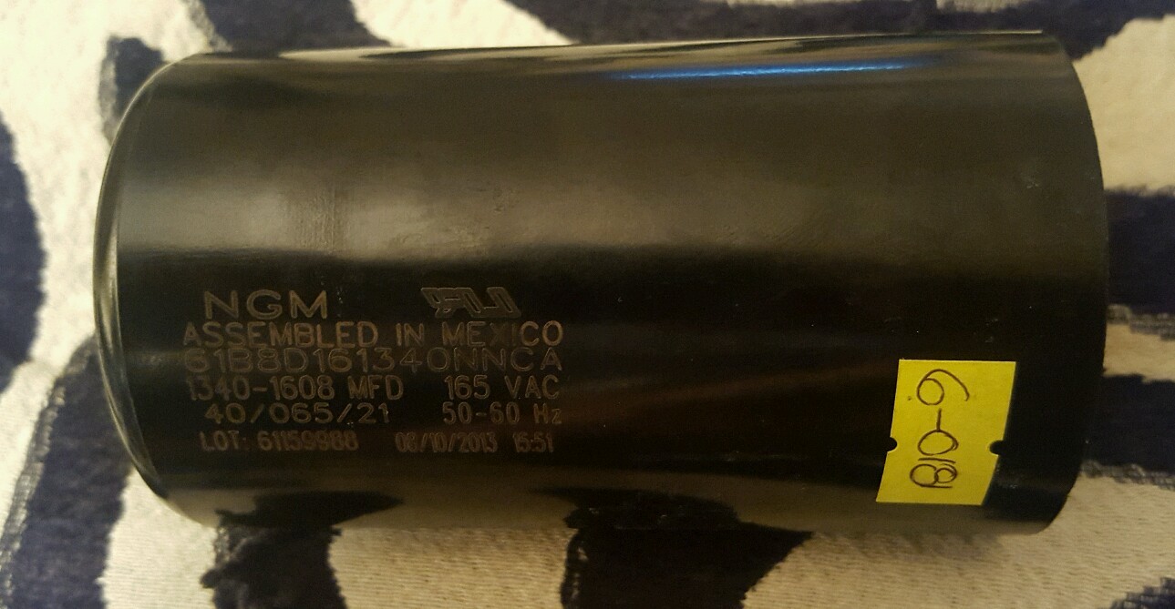 MOTOR START CAPACITOR 1340 - 1608 MFD 165 VAC 50-60 HZ NGM | eBay