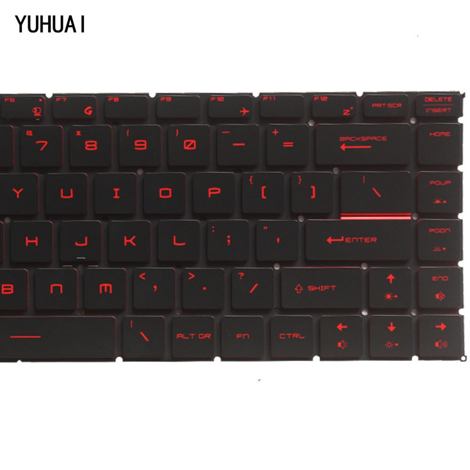 New FOR MSI GF63 8RC 8RD MS-16R1 MS-16R4 Laptop Keyboard US Black Red ...