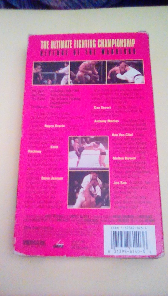 Ultimate Fighting Championship The American Dream UFC 3 VHS 1994 karate ...