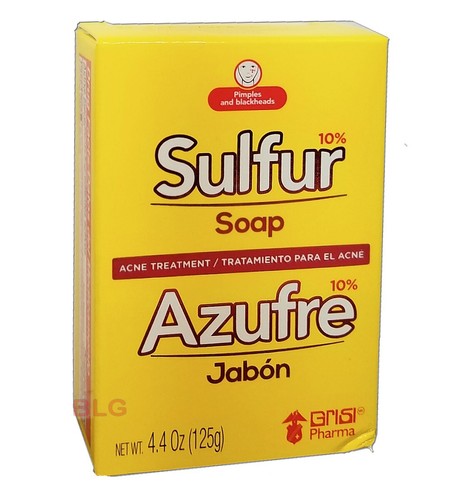 SULFUR SOAP ACNE Treatment Face Skin Pimples Blemish Acne Azufre Jabon ...