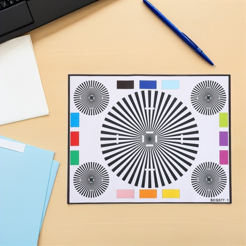 Surveillance Lens Test Card Color Calibration Cards Camera Chart | eBay ...