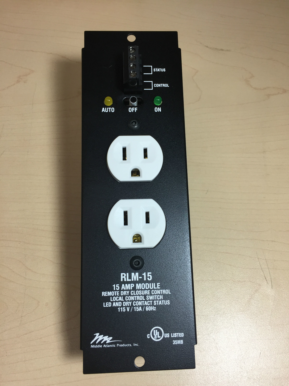 Middle Atlantic RLM-15-15A Stand-Alone Module~NEW | eBay