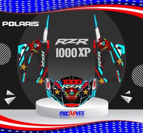 Polaris RZR 1000 XP 2015 2016 2017 Graphics kit Decal Stickers utv | eBay