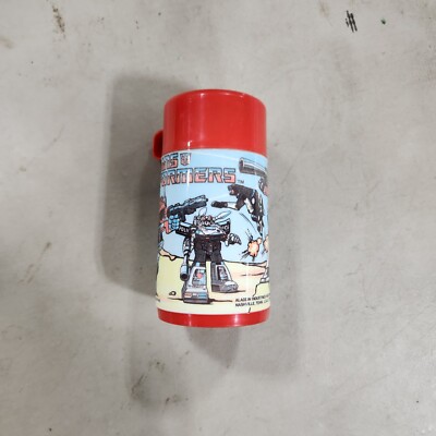 1984 Transformers Thermos for Lunch Box * Vintage * Lunchbox Bottle E5 ...
