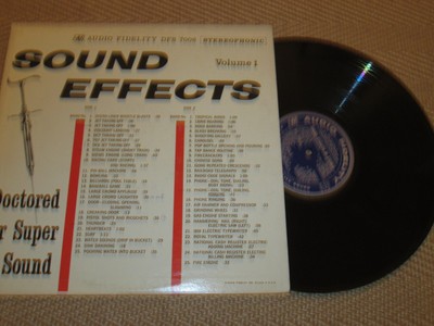SOUND EFFECTS VOLUME 1 - ORIGINAL AUDIO FIDELITY STEREO PRESSING | eBay UK