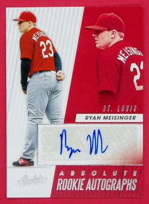 2019 Absolute Rookie Autographs Ryan Meisinger #9 St. Louis Cardinals ...