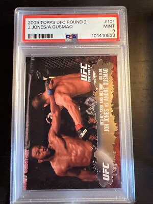 2009 Topps UFC Jon Jones Rookie vs Andre Gusmao Round 2 - PSA 9 Rookie ...
