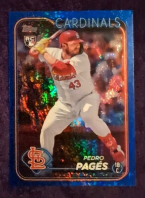 2024 Topps Update Pedro Pages RC Blue Foil #d/999 St. Louis Cardinals # ...