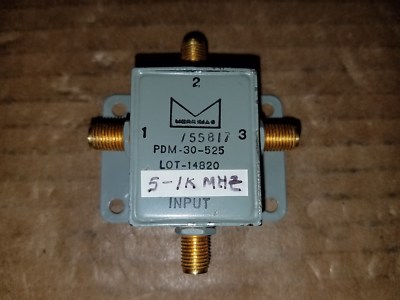 Merrimac Microwave PDM-30-525 0-Deg RF Power Divider / Combiner 0.05 ...
