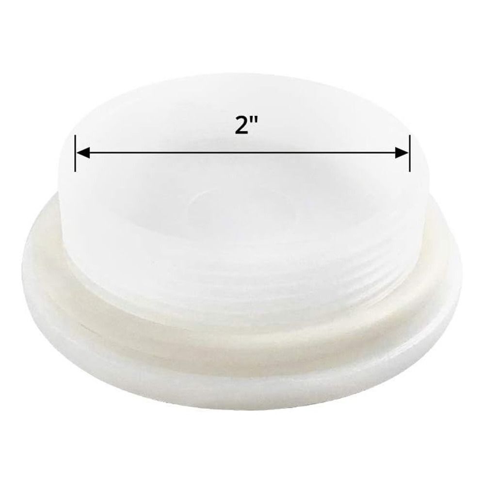 5PCS 2inch 2” Poly Plug White Plastic Drum Plugs Bung Caps Fine Thread ...