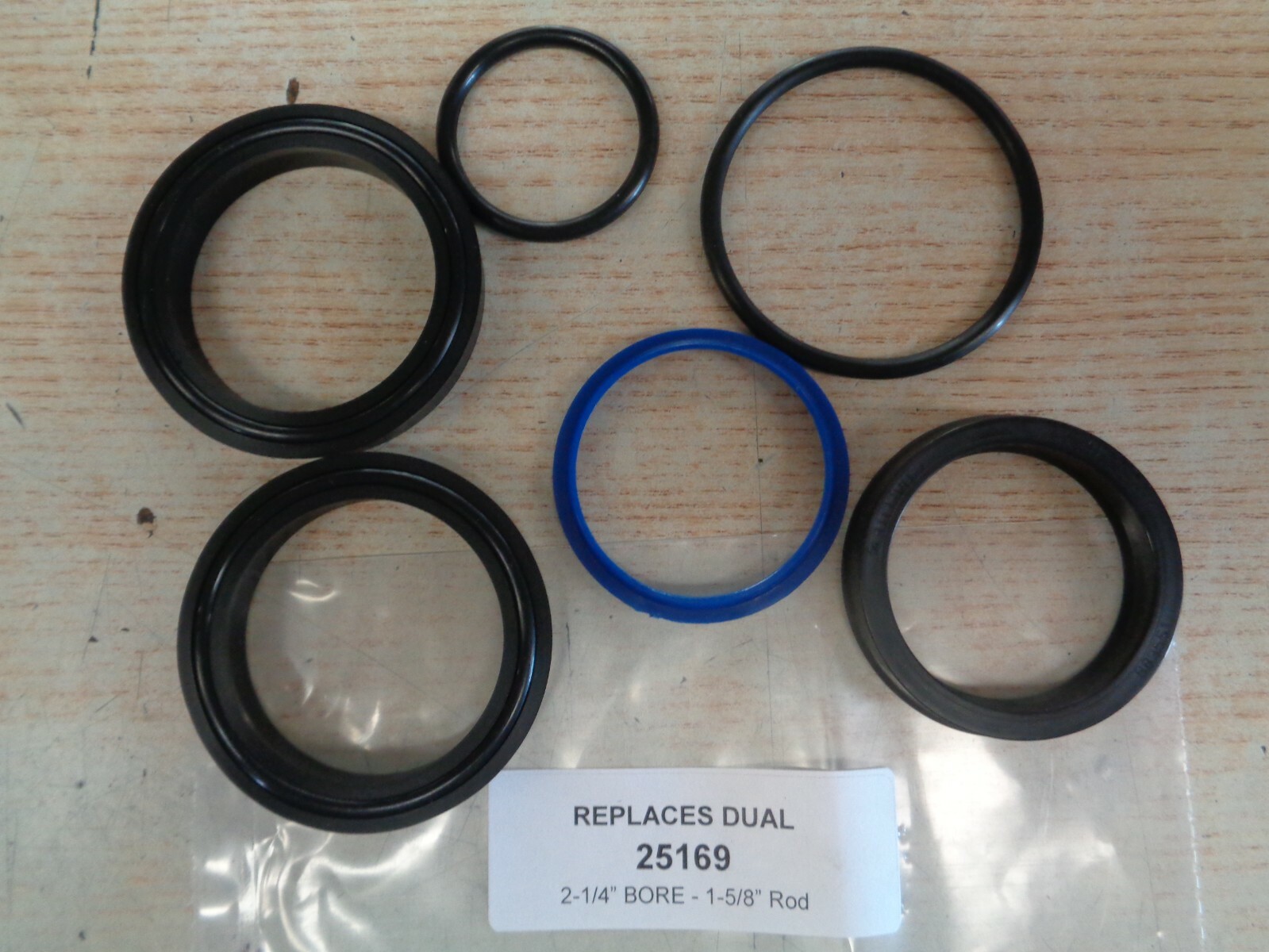 25169 Lift Cylinder Seal Kit for some Dual 175 Loader 2-1/4" bore 1-5/8 ...