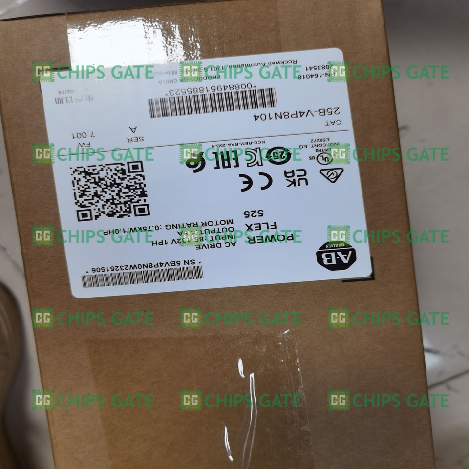 AB 25B-V4P8N104 /A 525 AC Drive 0.75kW 1Hp New Sealed 25BV4P8N104 ...