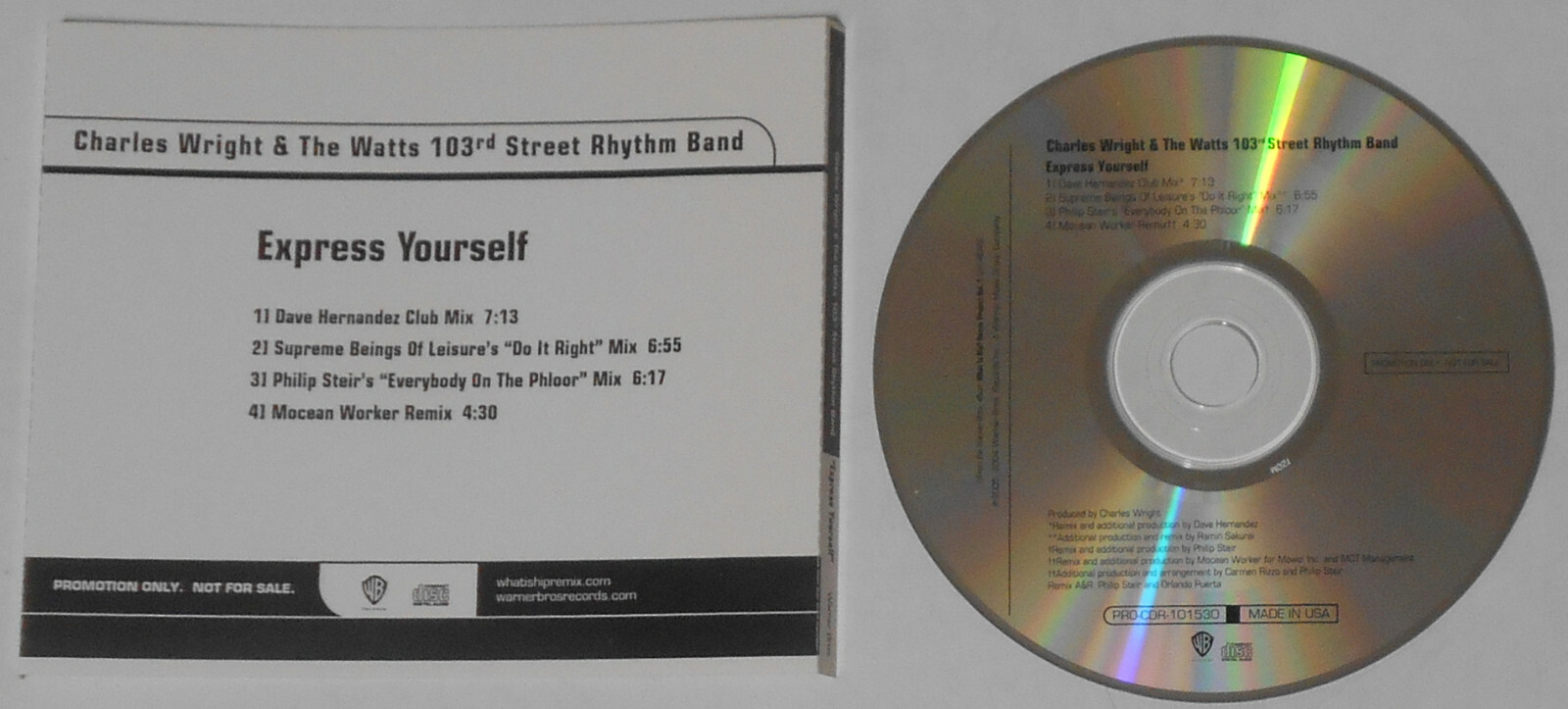 Charles Wright - Express Yourself mixes - 2008 U.S. promo cd | eBay