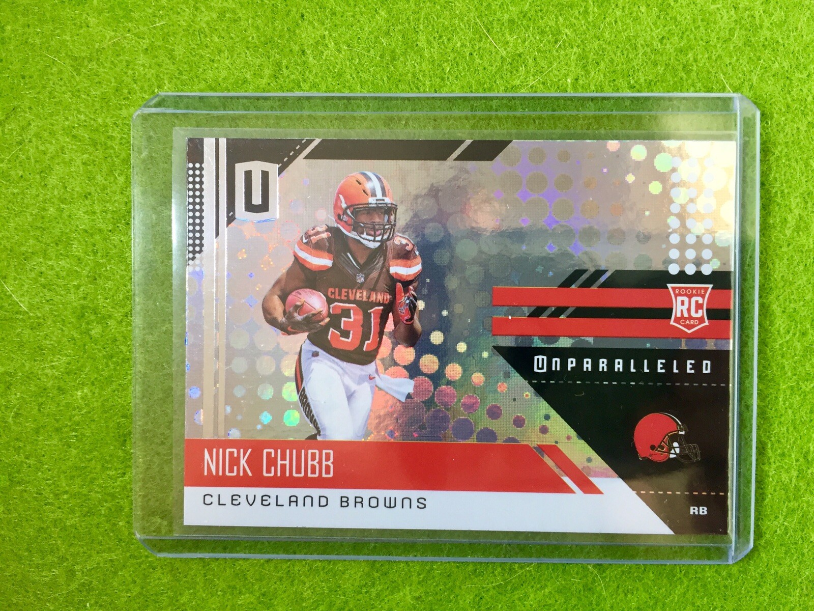 NICK CHUBB ROOKIE CARD BROWNS JERSEY #31 PRIZM RC 2018 Panini ...