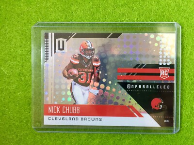 NICK CHUBB ROOKIE CARD BROWNS JERSEY #31 PRIZM RC 2018 Panini ...