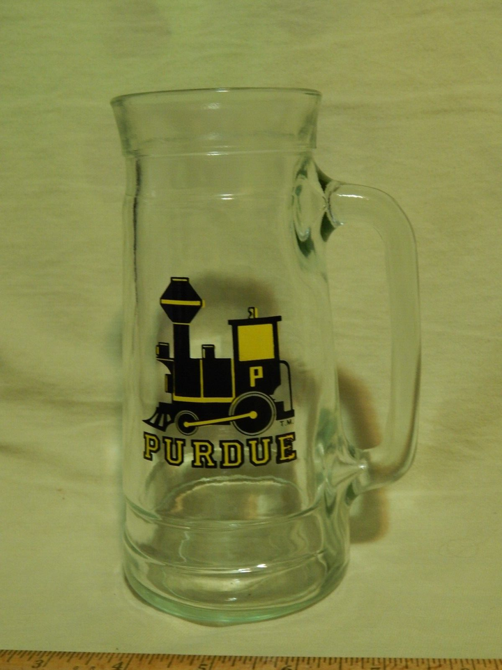 Purdue University "Go Boilermakers!" Large Beverage Glass Stein (FREE ...
