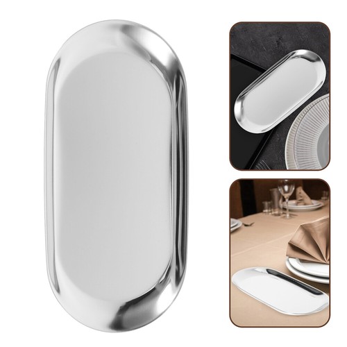 2 Pcs Tip Tray Silver Ware Trays Restaurant Check Presenter Drip | eBay