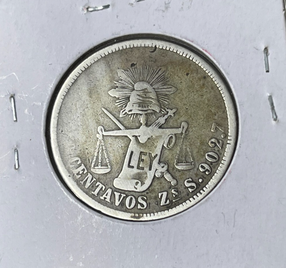 1883 Zs Z Mexico 50 Centavos Silver Coin 31k Low Mintage High Value | eBay
