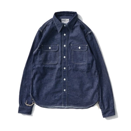 Samurai Jeans SJWS-SC01 10oz JAPANESE COTTON DENIM WORK SHIRT One ...