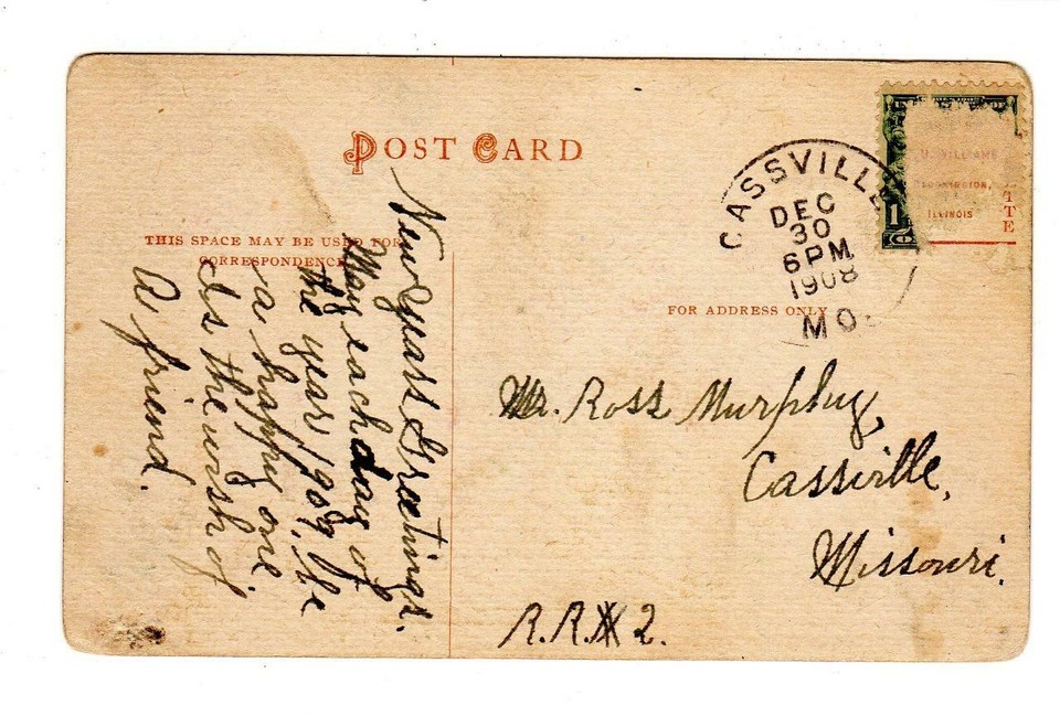 IL - SPRINGFIELD ILLINOIS 1908 Postcard BIRD'S EYE VIEW FROM CAPITOL ...